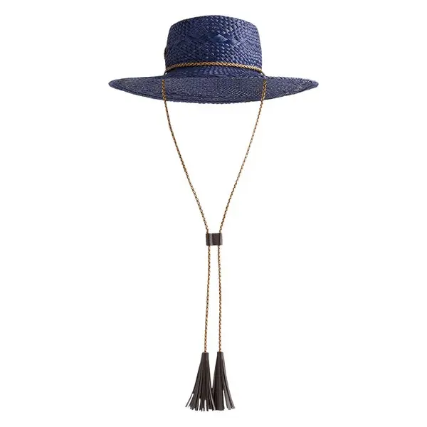 Kith Raffia Traveler’s Hat - Blue