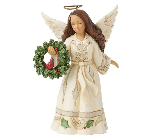 JIM SHORE Heartwood Creek Woodland Angel With C Ardinal Fig 4