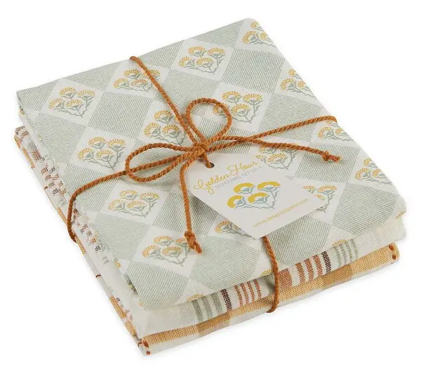 DESIGN IMPORTS Set/3 Cozy Days Kitchen Towels