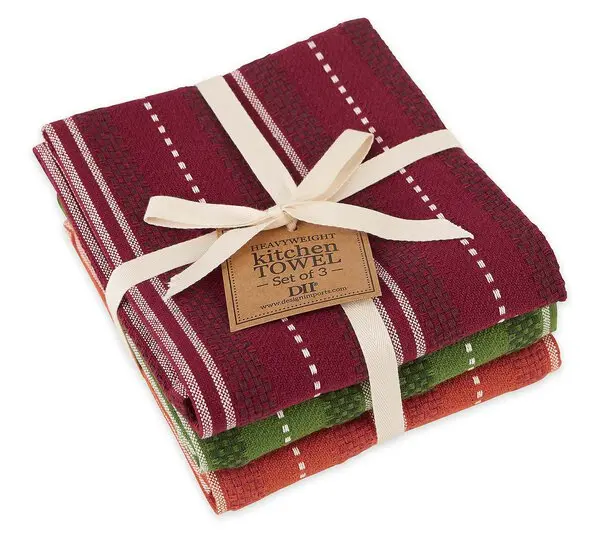 DESIGN IMPORTS Set/3 Orchard Kitchen Towels