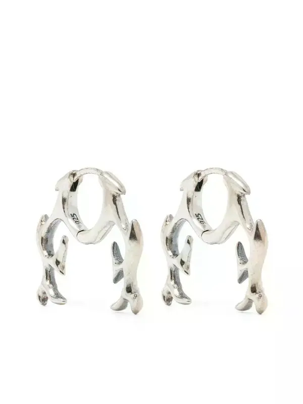 KUSIKOHC Flame Thorn Hoop Earrings