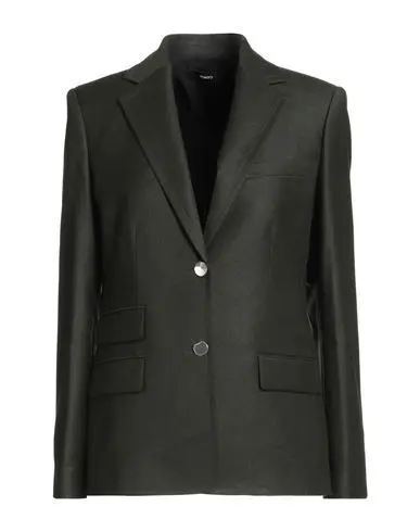 Theory Military Virgin Wool Blazer - Green