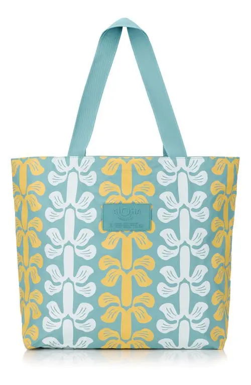 ALOHA COLLECTION Day Tripper Lei Life Water-resistant Tyvek® Tote - Honey/tide