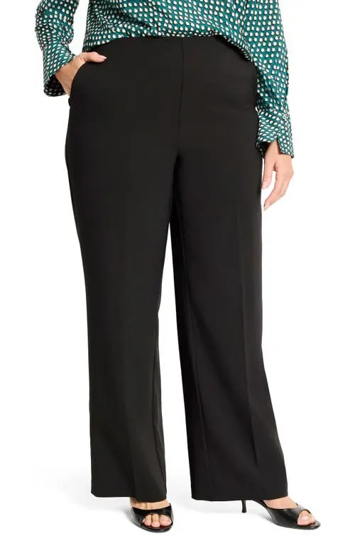 NIC+ZOE Lenox Stretch Suit Pants - Black Onyx