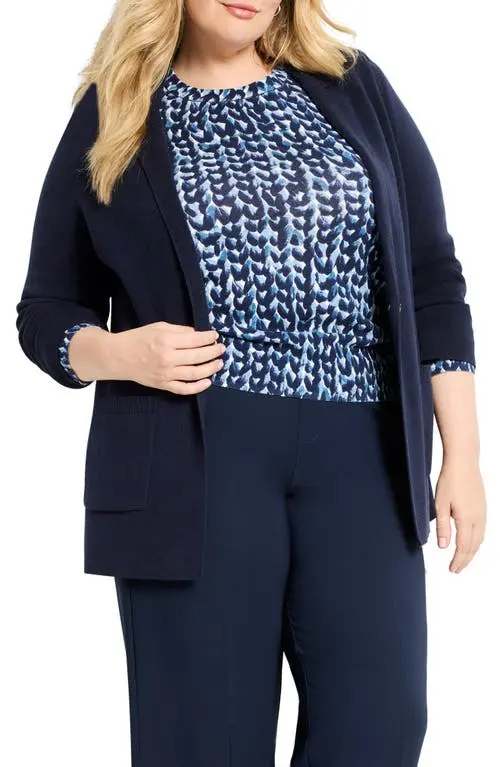 NIC+ZOE Knit Blazer - Dark Indigo