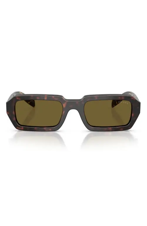 Prada 52mm Rectangular Sunglasses