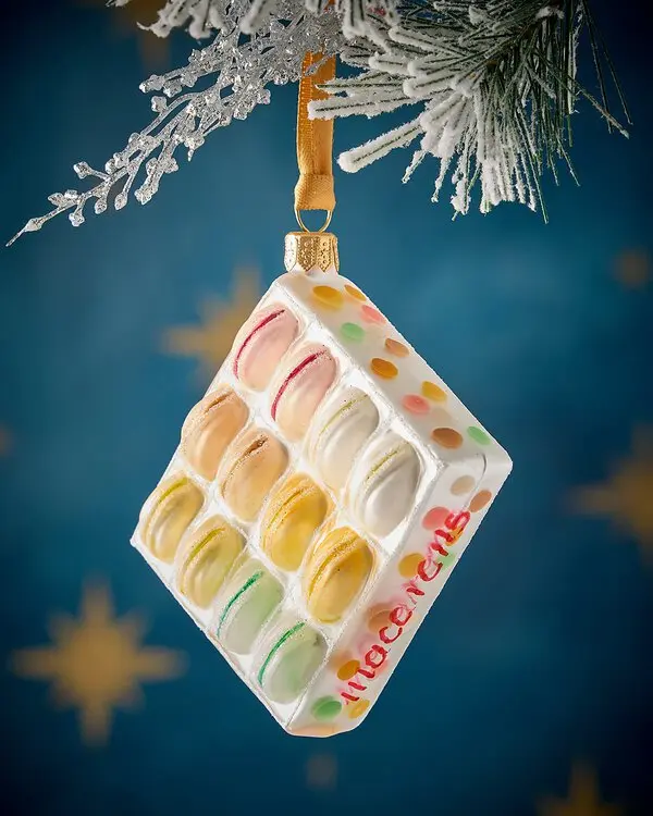 Neiman Marcus Box Of Macarons Christmas Ornament