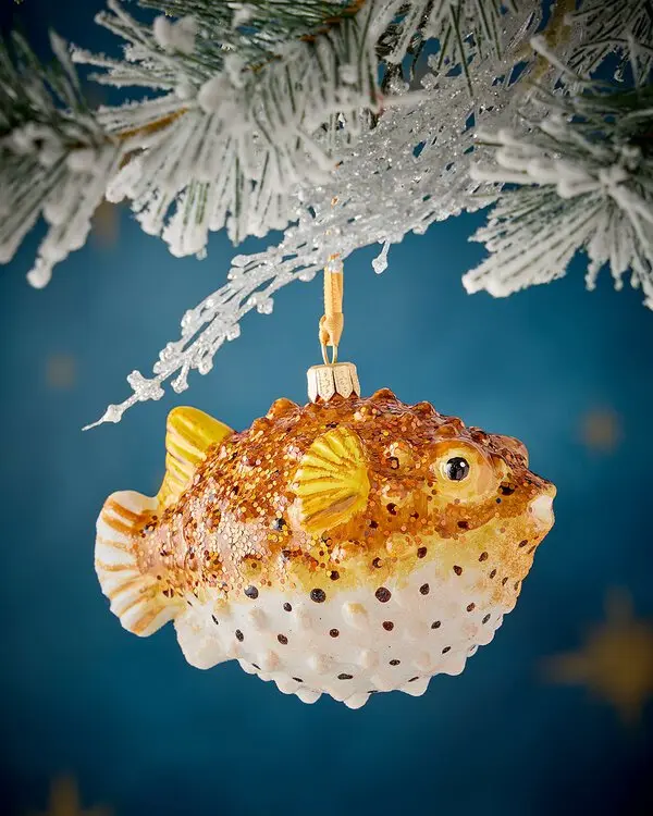Neiman Marcus Pufferfish Christmas Ornament