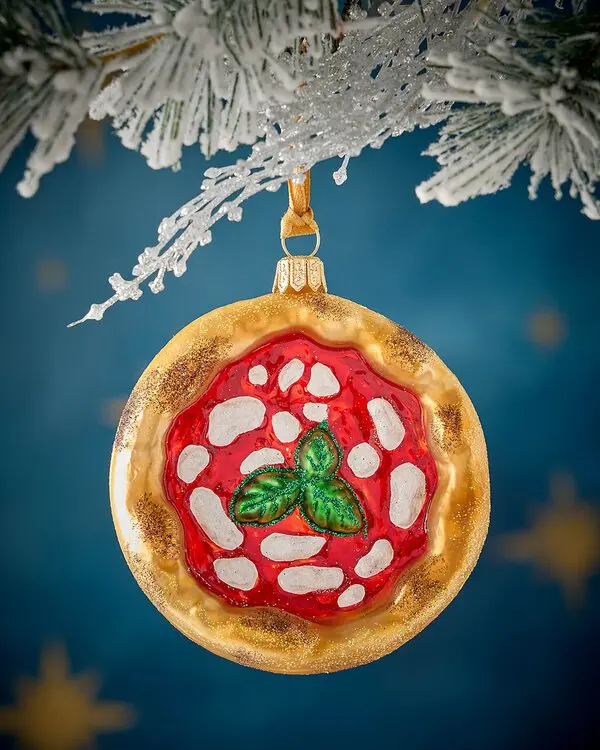 Neiman Marcus Neapolitan Pizza Christmas Ornament