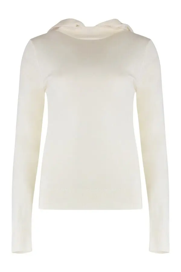 P.a.r.o.s.h Linfa Knitted Hoodie - White