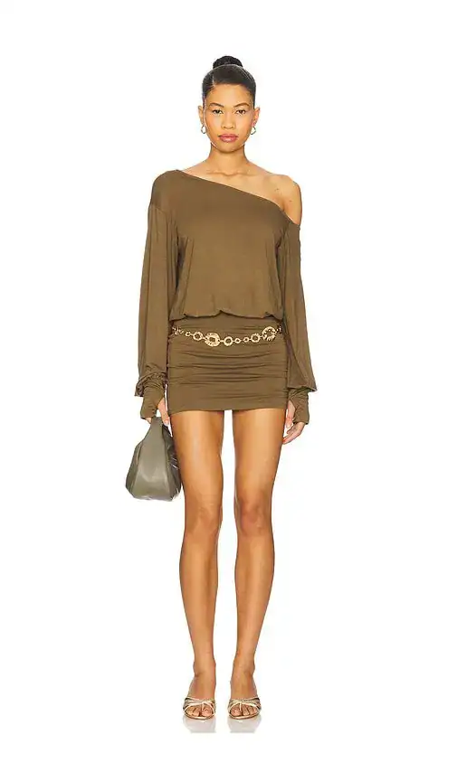 Superdown Rosabella Mini Dress - Olive Green | Editorialist