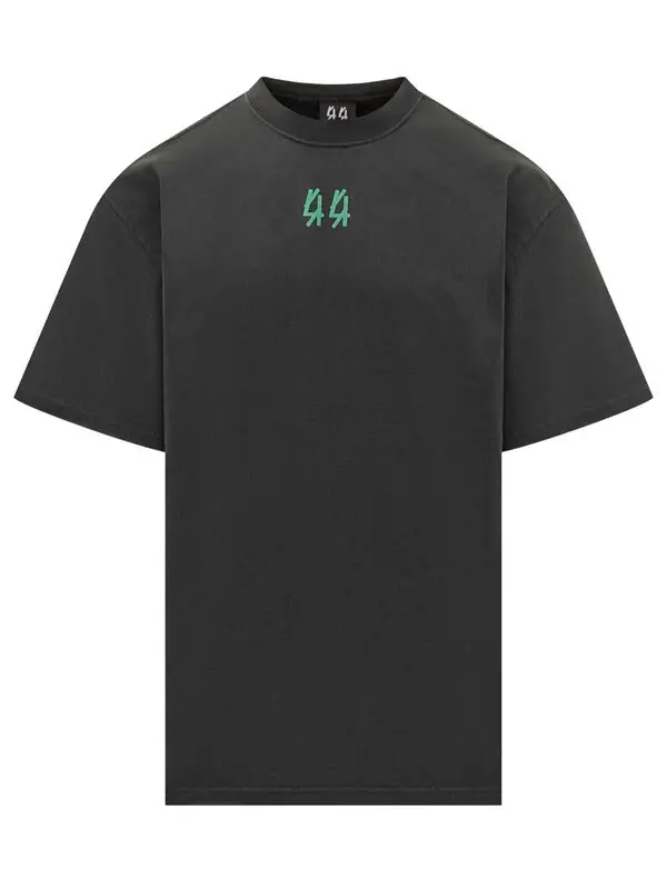 44 LABEL GROUP Oversized T-shirt With Green Logo