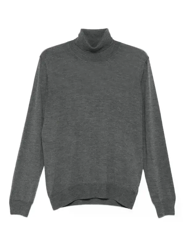 GRAN SASSO Turtleneck Top - Grey