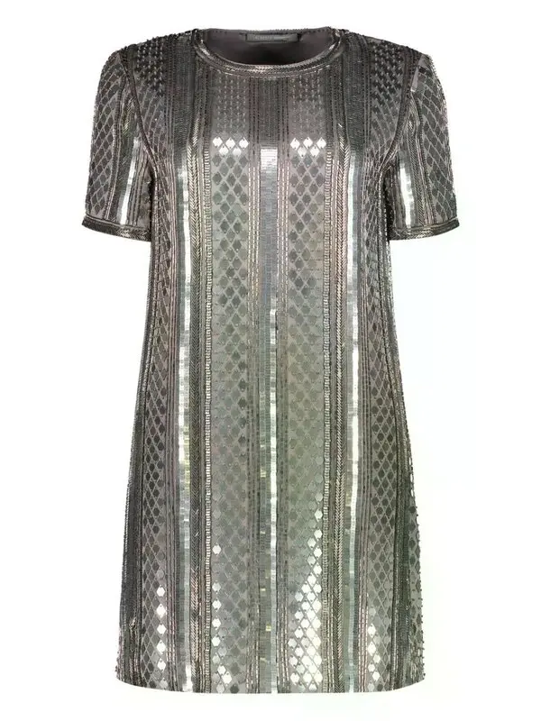 Alberta Ferretti Sequin-embellished Mini Dress