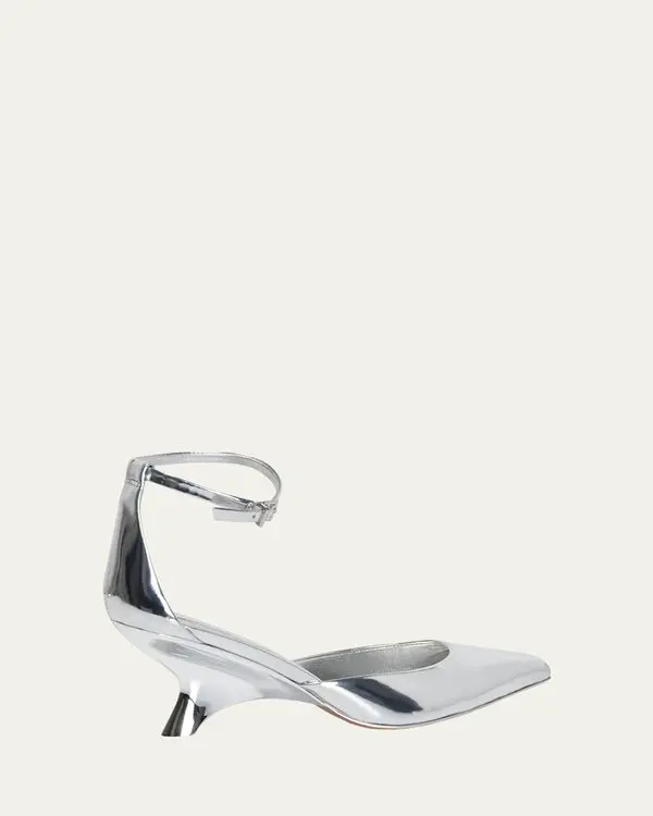 Simkhai Vixen Metallic Patent Leather Wedge Pumps