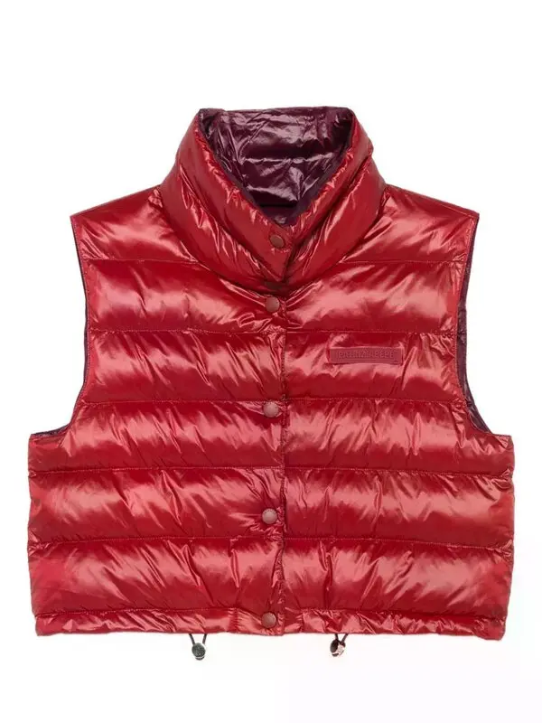 Patrizia Pepe Padded High-neck Jacket - Red