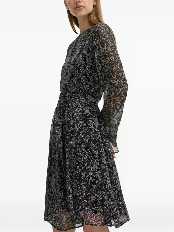 BRUUNS BAZAAR Keyhole-neck Polka Dot Dress