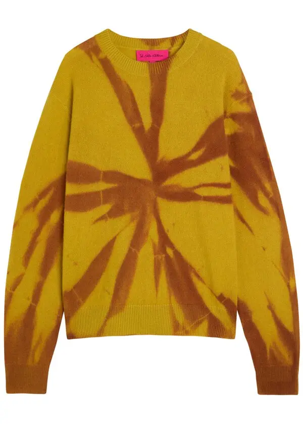 THE ELDER STATESMAN Mythic Tranquility Patterned Cashmere Sweatshirt - Multicoloured 1
