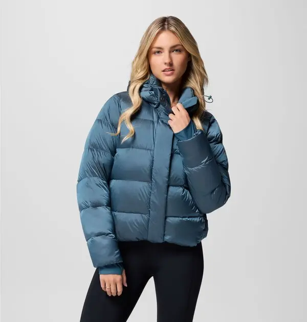Columbia Amaze Puff™ Hooded Jacket - Everblue High Shine