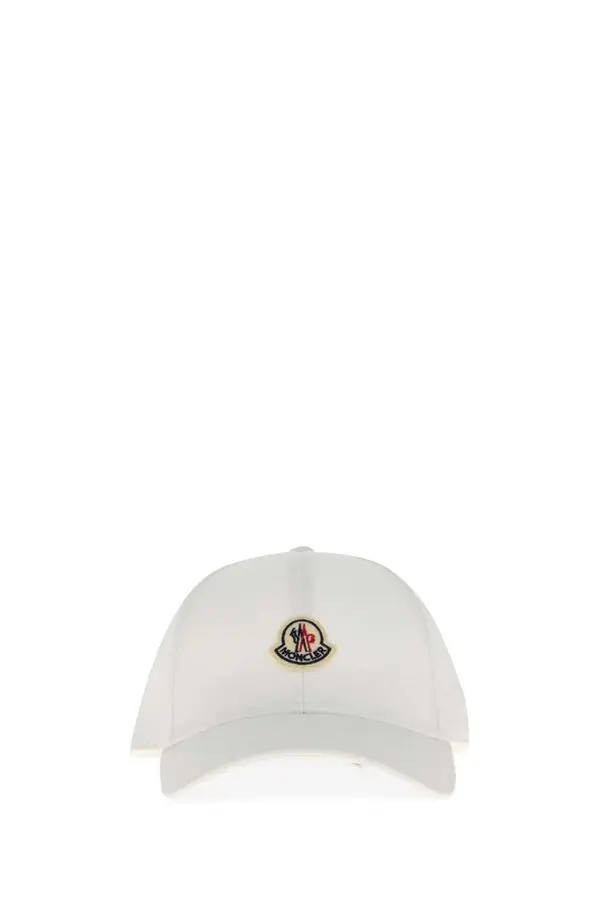 Moncler Cotton Baseball Cap - White