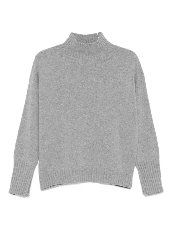 VANISÉ Ribbed High Neck Sweater