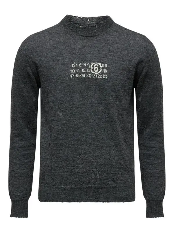 MAISON MARGIELA Crew Neck Sweater With Logo