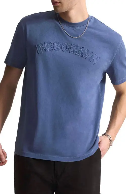 Brooklyn Industries Medieval Cotton Graphic T-shirt - Medieval Blue