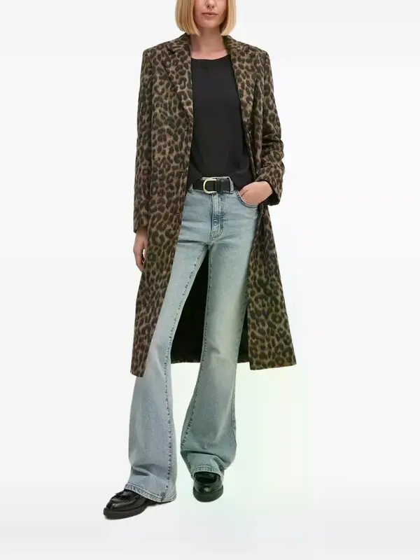JOOP! Leopard-print Notched-lapel Coat