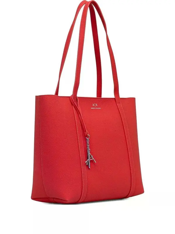 Armani Exchange Tote Bag With Logo Charm Detail