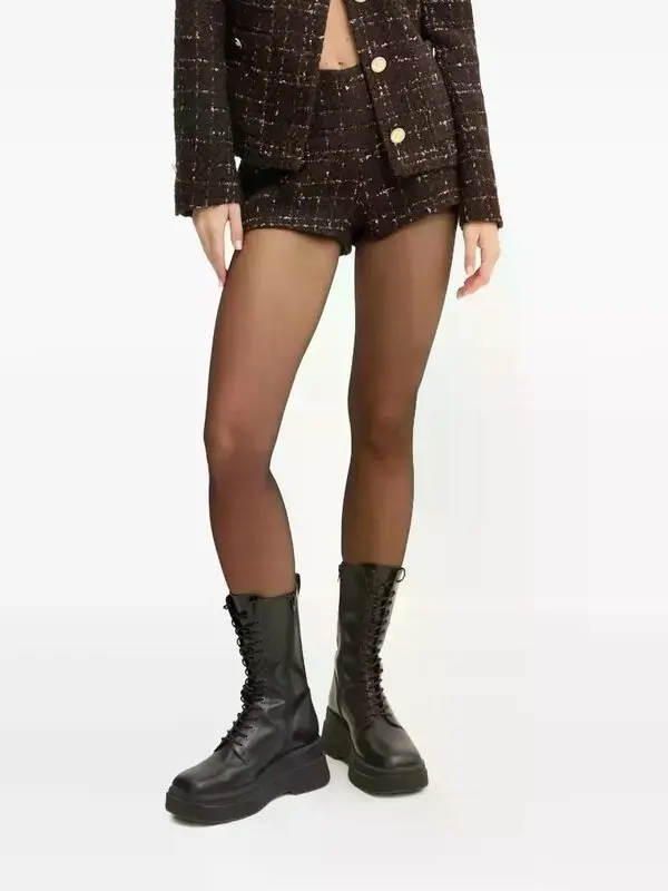 Miss Sixty Tweed High-waisted Shorts