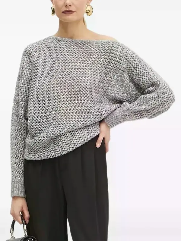 Guess Open-shoulder Knit Sweater