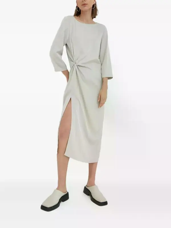 BRUUNS BAZAAR Twist-front Midi Dress
