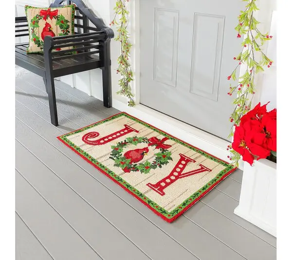 EVERGREEN 42'x24' Cardinal Joy Indoor/outdoor H Ooked Rug
