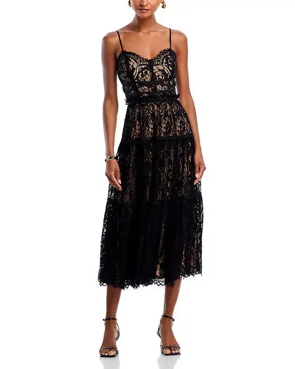 black dress with wide belt Elegant Black Lace Strapless Wedding Dress with Tulle Skirt – BK120 –  Viniodress main image 0