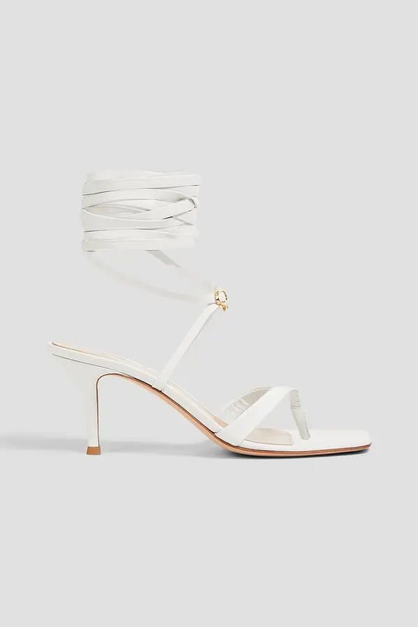 GIANVITO ROSSI Ribbon Gladiator 70 Leather Sandals