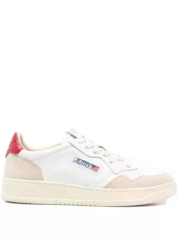 AUTRY Medalist Leather Suede Sneakers - White