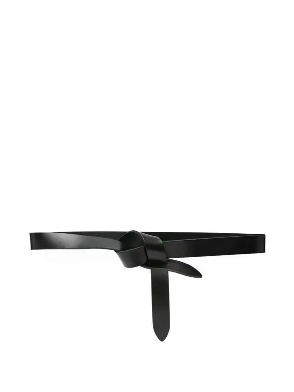Isabel Marant Knotted Leather Belt - Black