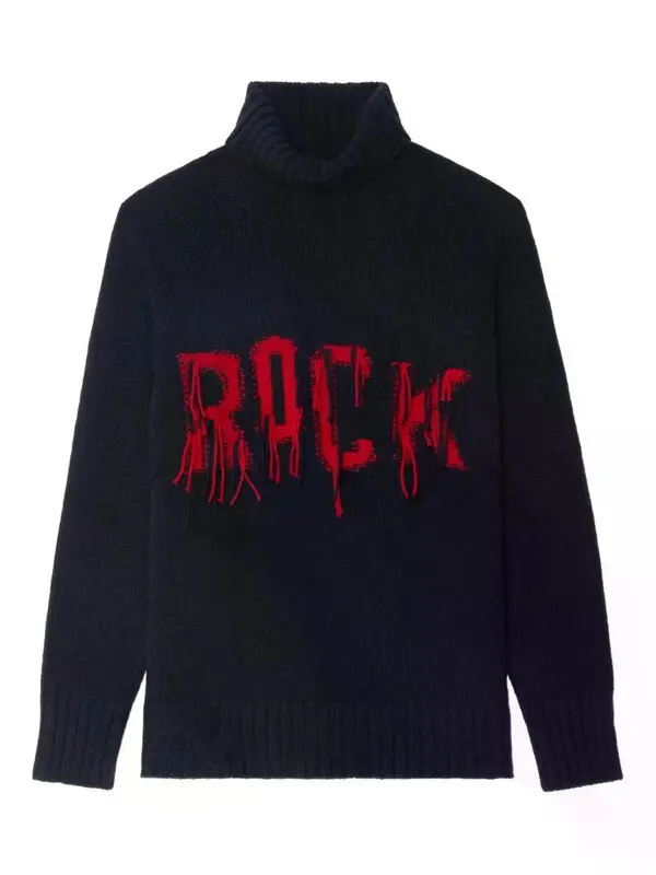 Zadig&Voltaire Roll-neck Frayed-detail Sweater