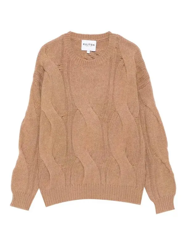 KUJTEN Cable-knit Cashmere Sweater