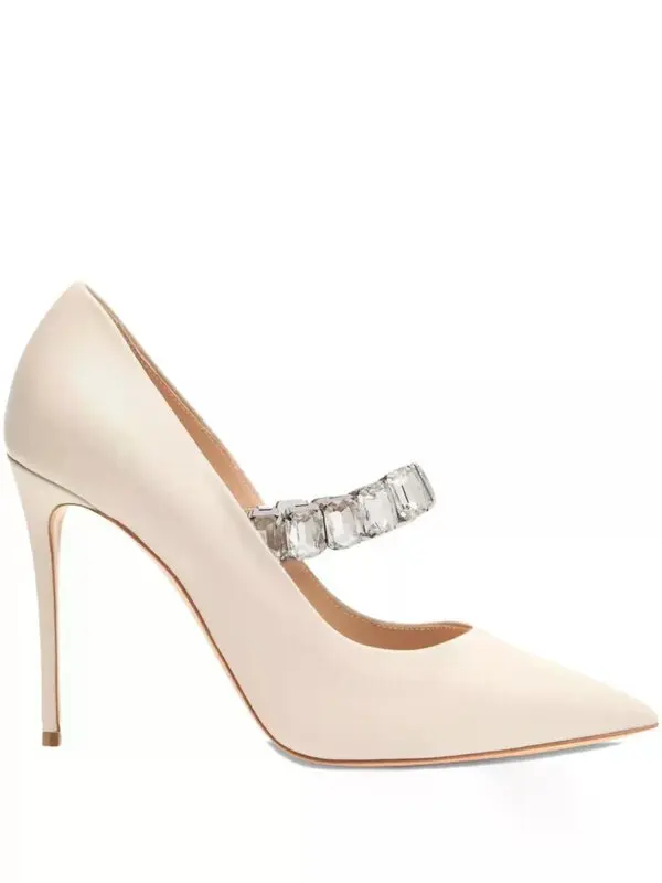 Casadei 100mm Julia Minorca Crystal-embellished Pumps