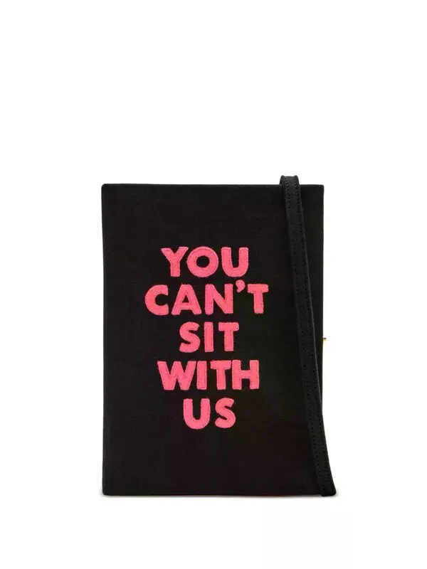 OLYMPIA LE-TAN Embroidered-letters Clutch