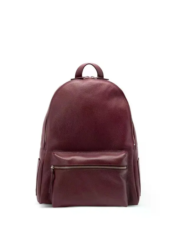ORTIGNI Leather Backpack - Red