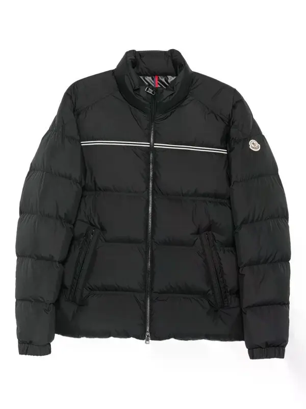 Moncler Logo-patch Padded Jacket - Grey