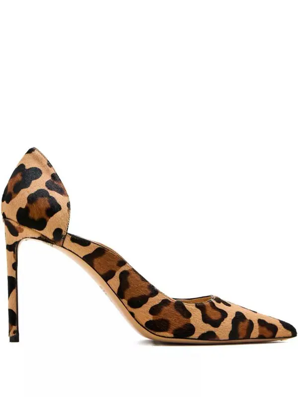 FRANCESCO RUSSO 95mm Leopard-print Stiletto Pumps - Neutrals