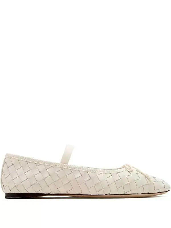LOEFFLER RANDALL Leonie Woven Ballet Flats - Neutrals