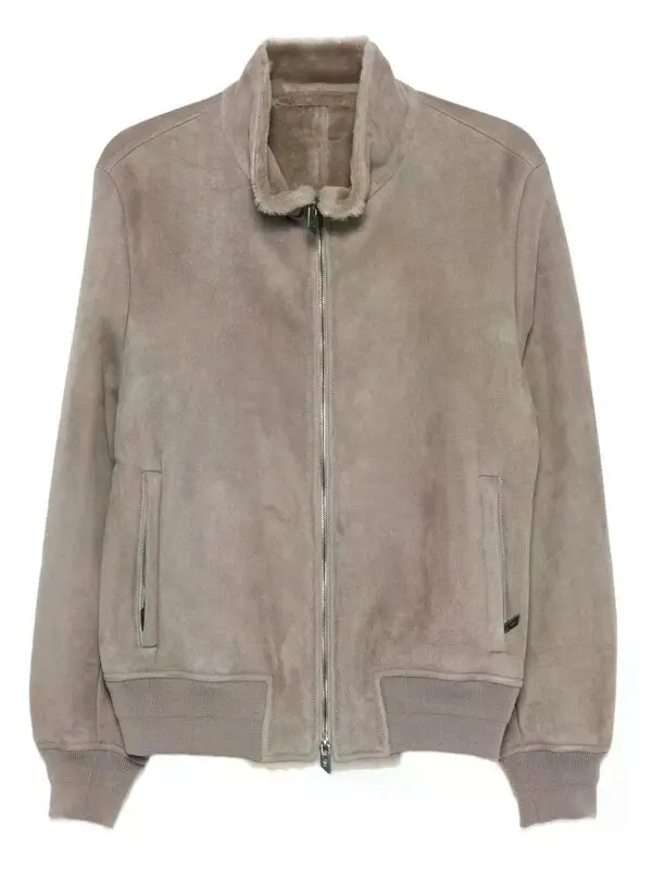 SALVATORE SANTORO Sheepskin Zip-up Jacket