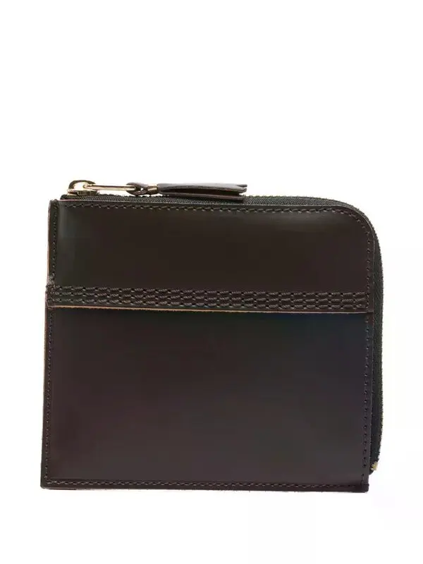 Comme Des Garçons Zip-around Leather Wallet - Brown
