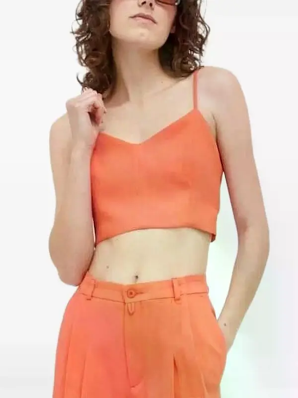 DRYKORN Zip-back V-neck Top