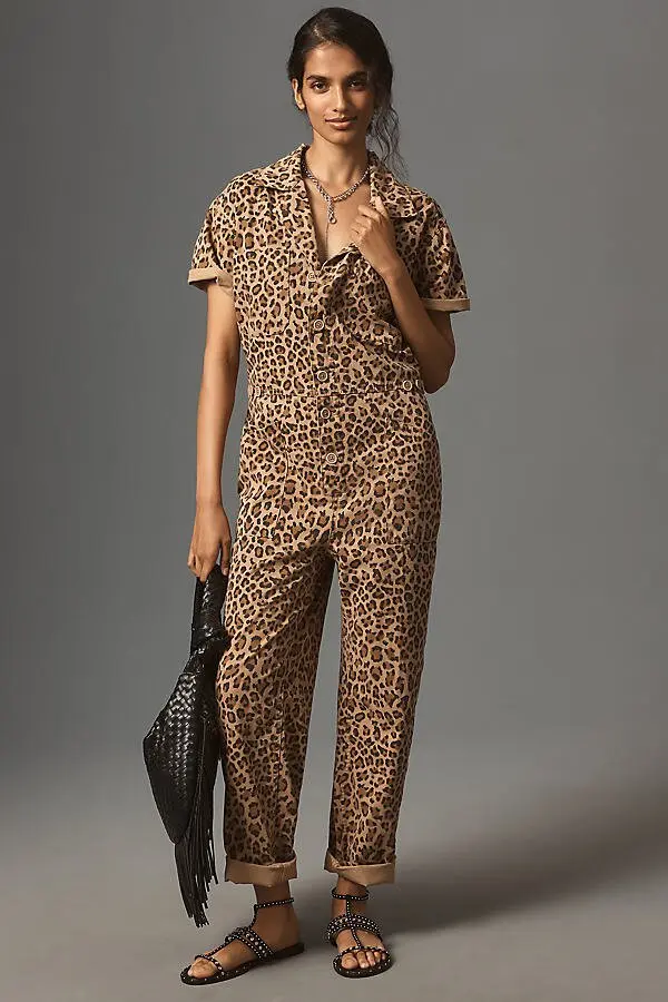 PISTOLA Grover Short-sleeve Jumpsuit - Feline