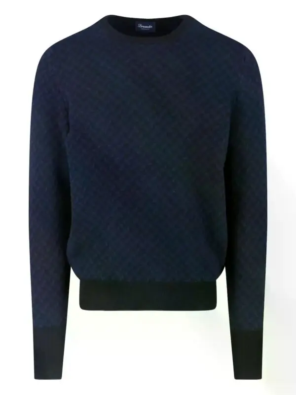 DRUMOHR Herringbone Cashmere Sweater